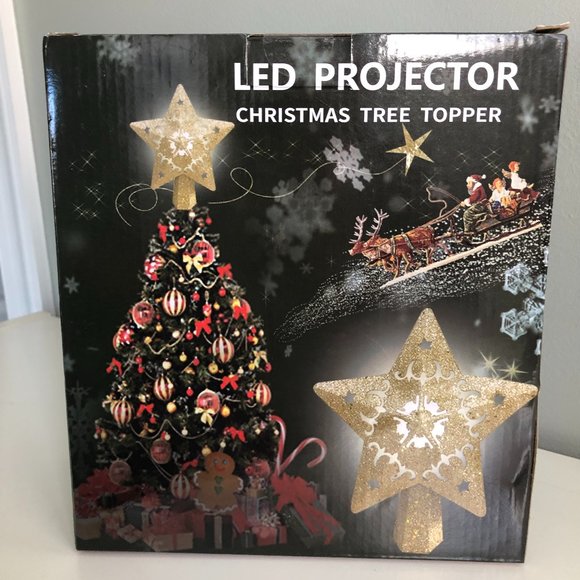 Holiday | Led Projector Christmas Tree Topper | Poshmark